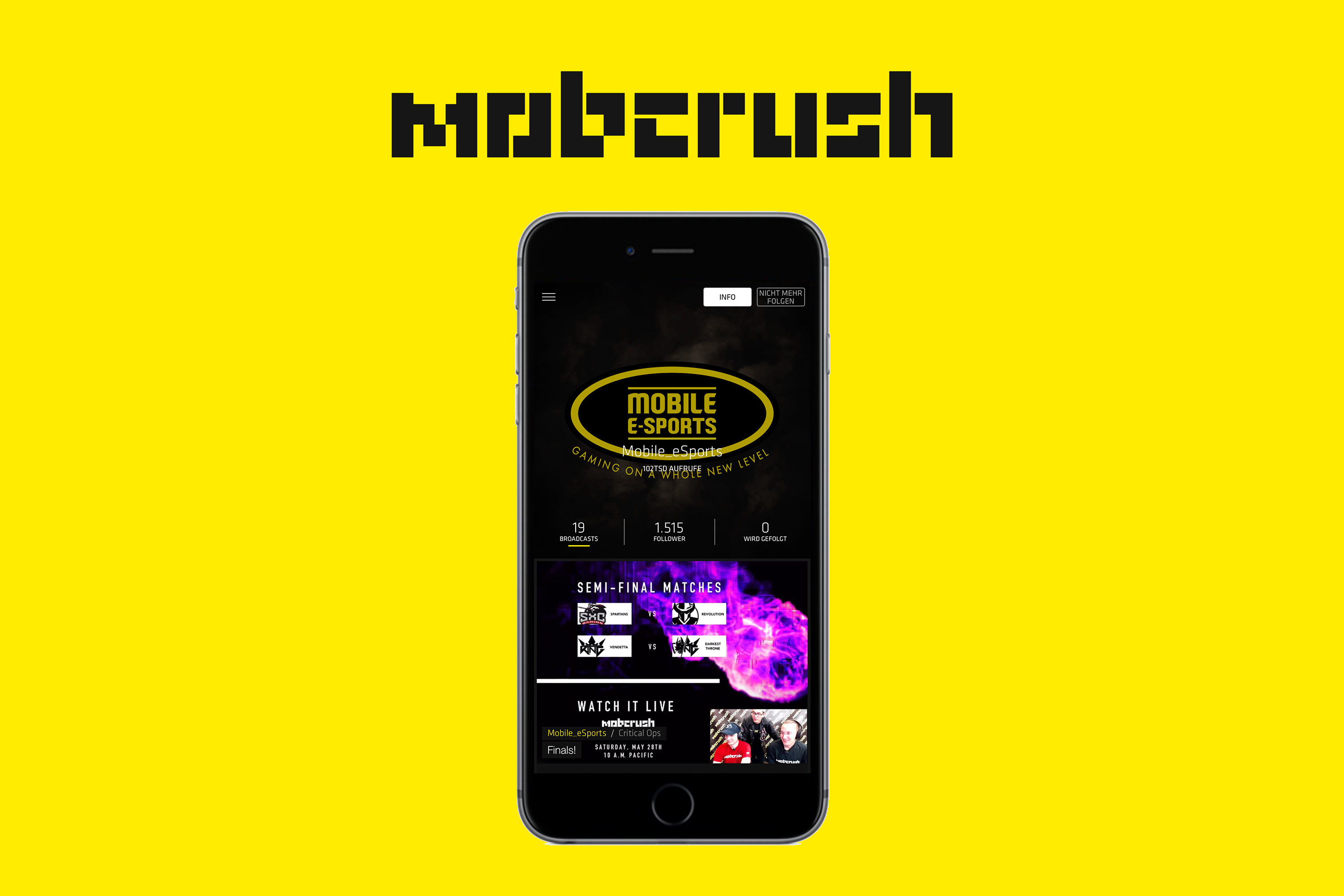 MOBILE ESPORTS – Now Featured on Mobcrush | MOBILE E-SPORTS®