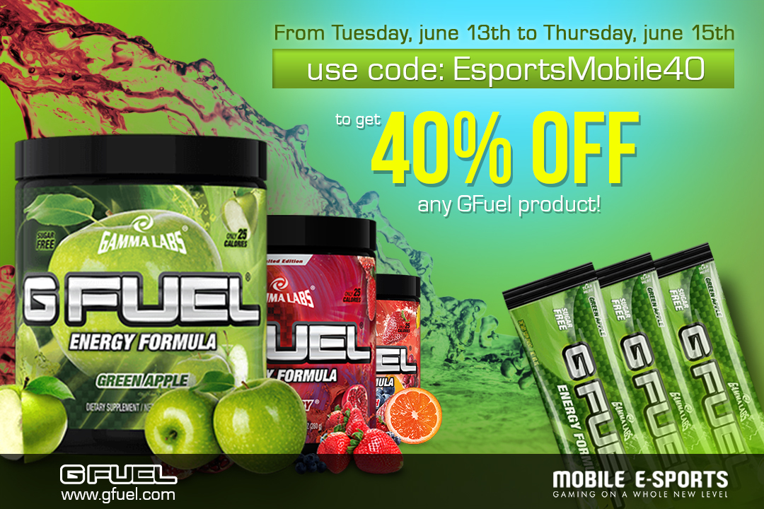 G FUEL Sale – Get 40% Off Your Purchase (Limited Time)! | MOBILE E-SPORTS®