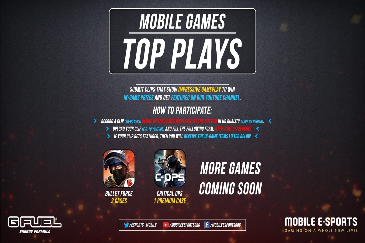 The Weekly Top Plays Contest – Participate Now | MOBILE E-SPORTS®