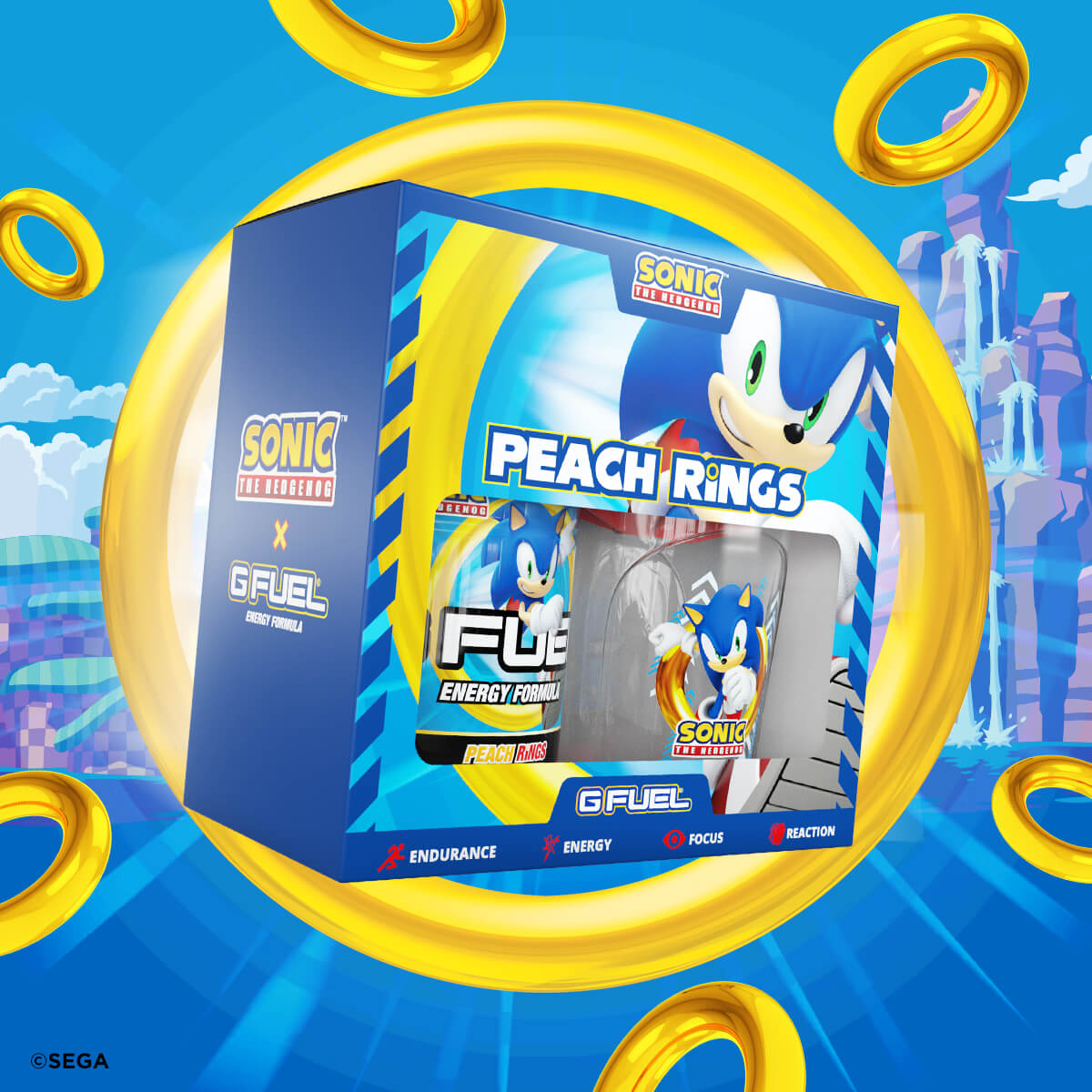 G FUEL Peach Rings – Inspired By Sonic The Hedgehog | MOBILE E-SPORTS®