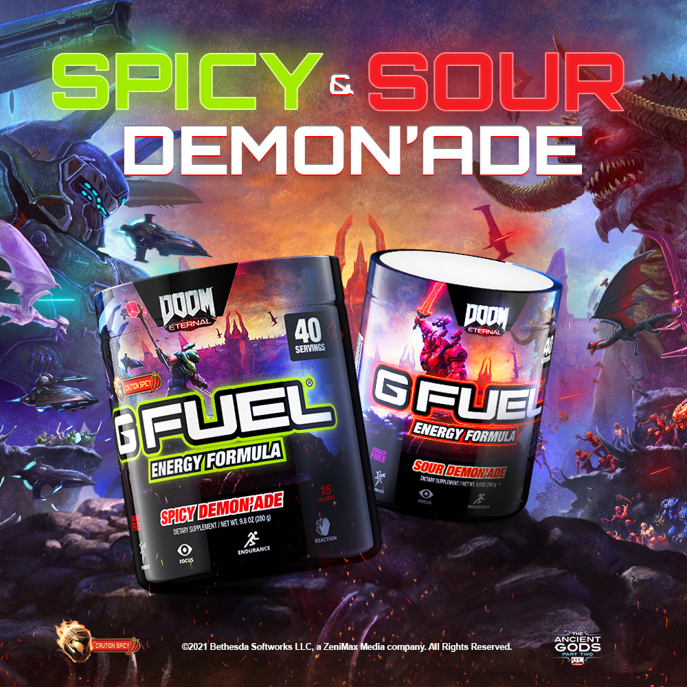 G FUEL Sour & Spicy Demon’ade – A Doom Inspired Experience | MOBILE E ...